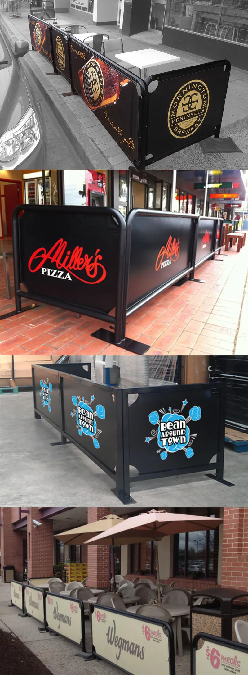 Australia Market Small Size 1m Coffee Shop Barriers Square Frame Cafe ...