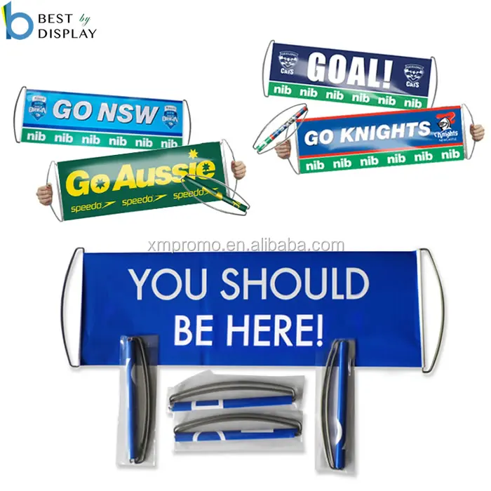 Custom Printed 24*70cm Retractable Hand Scrolling Banner - Buy ...