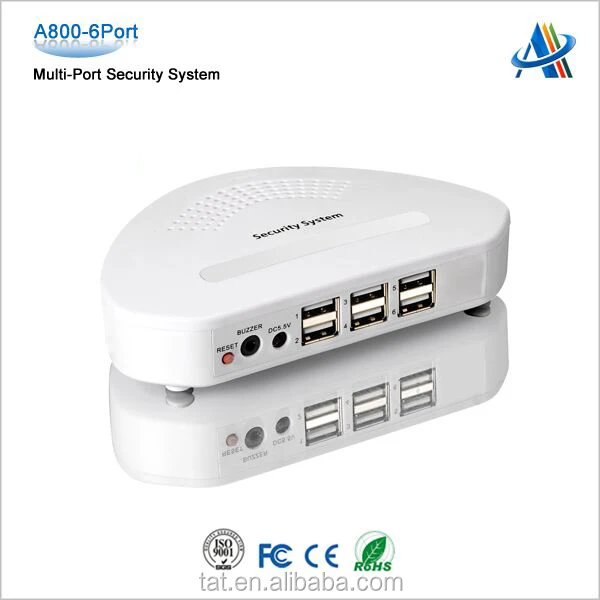 6 Ports Security Controller System For Mobile Phone Shops To Secured ...