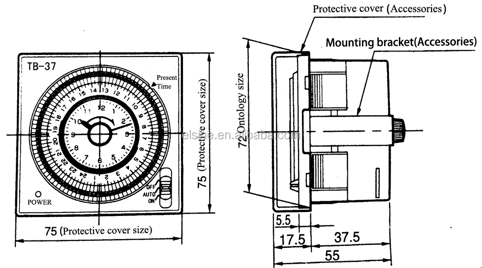 15minutes Timer TB-37 - Reliable Mechanical Timer Switch