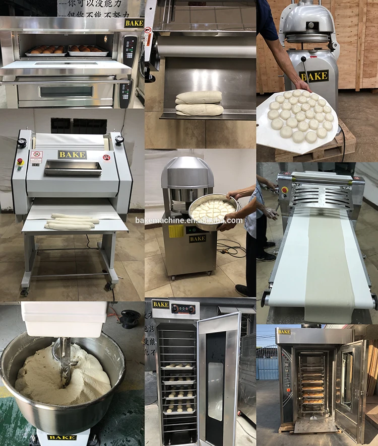 Complete Bakery Equipment Mixer Divider Rounder Sheeter Prover Deck ...