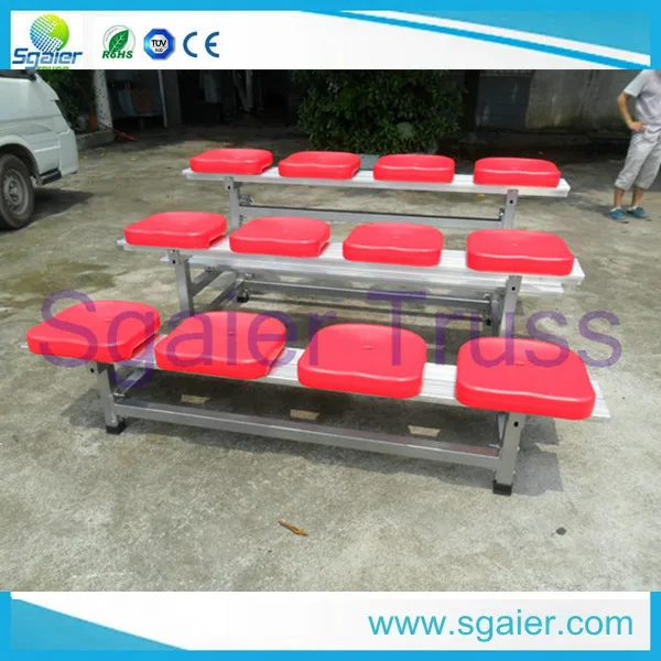 Aluminum Grandstand Spectator Stand Gym Bleachers Portable Bleachers ...