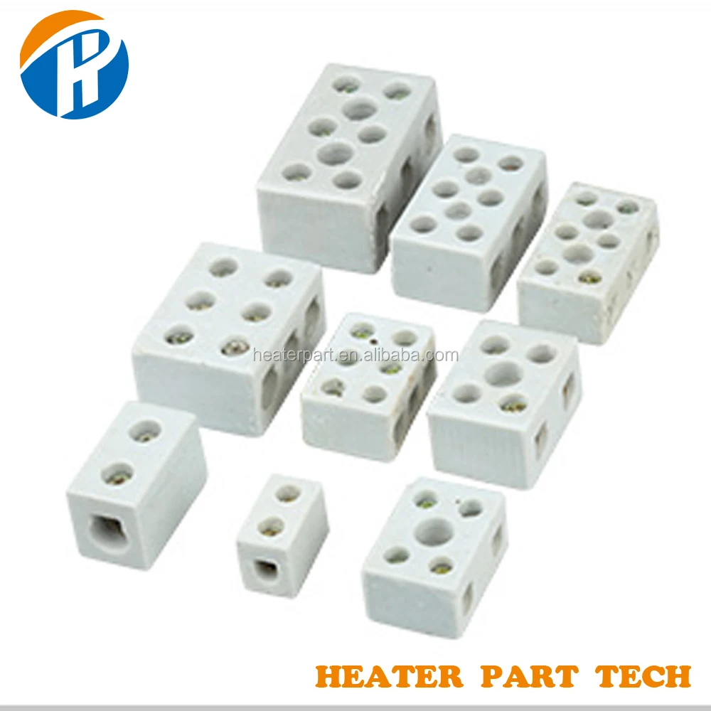 Ceramic Terminal Block 15A 250V - High Temperature Wire Connector