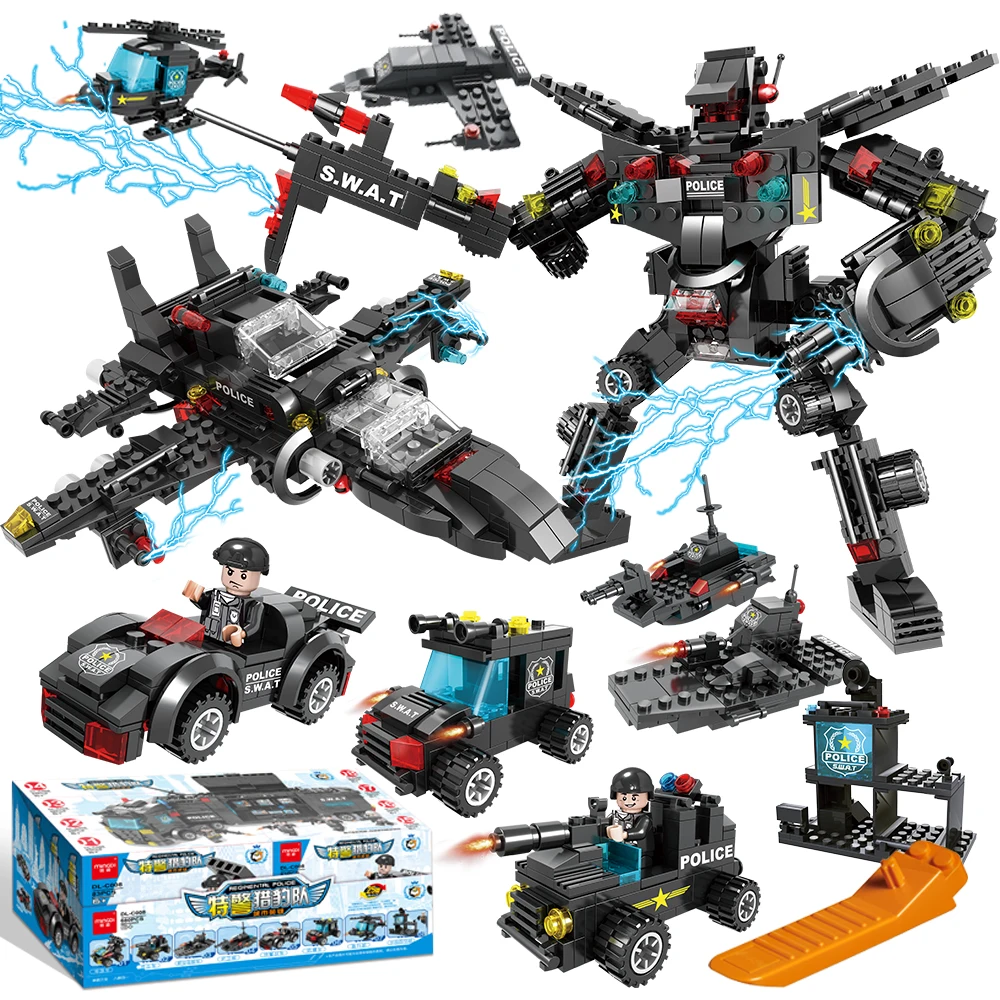 Mingdi City Series 8 In 1 Magnetic Blocks Educational Machinery Model ...