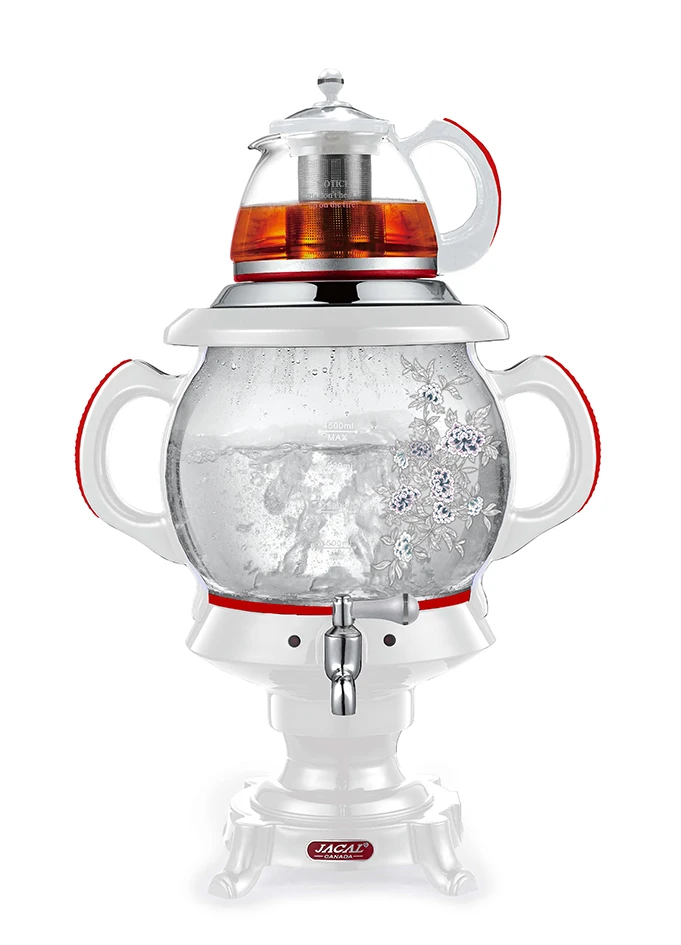 Jacal 110v/220v 4.0l Large Modern Glass Electric Samovar With Glass ...