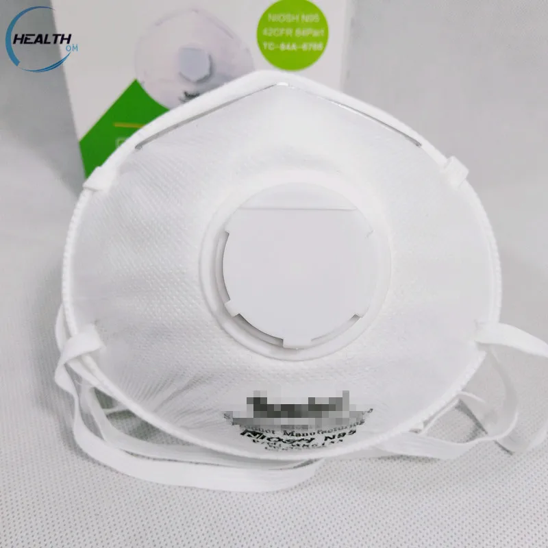 Disposable Medical Ffp3 Dust Mask With Exhalation Valve Cone Shape N95 ...