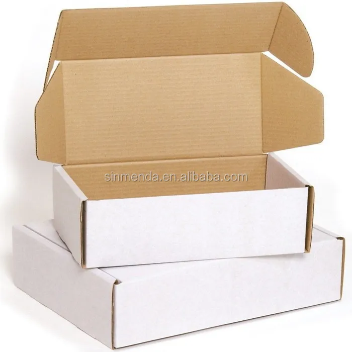Custom White Cardboard Box With Corrugated Compartments Inner Tray ...