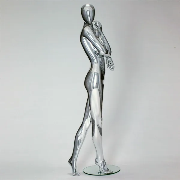 Silver Chrome Female Mannequin - Buy Silver Chrome Mannequin,Adjustable ...