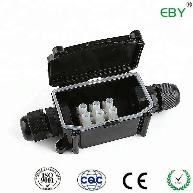 2 Way Ip65 Plastic Waterproof Outdoor Electrical Junction Box With 2 ...