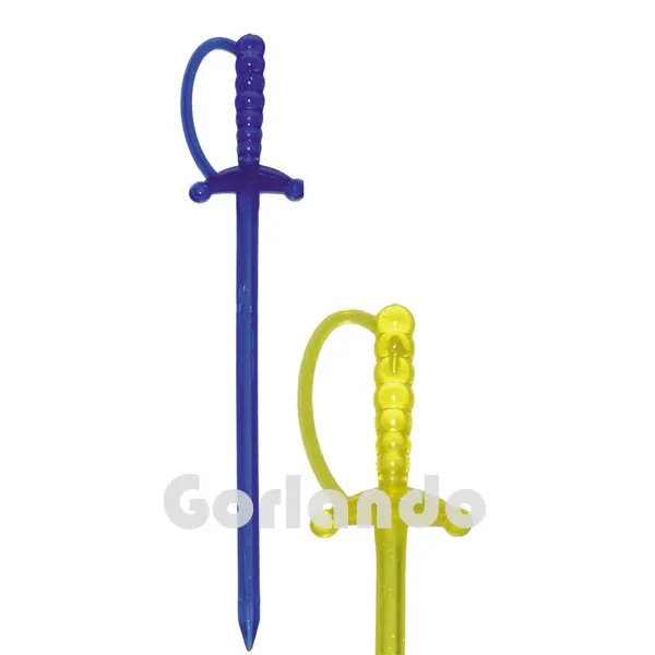 Colorful Sword Plastic Food & Cocktail Toothpicks/picks