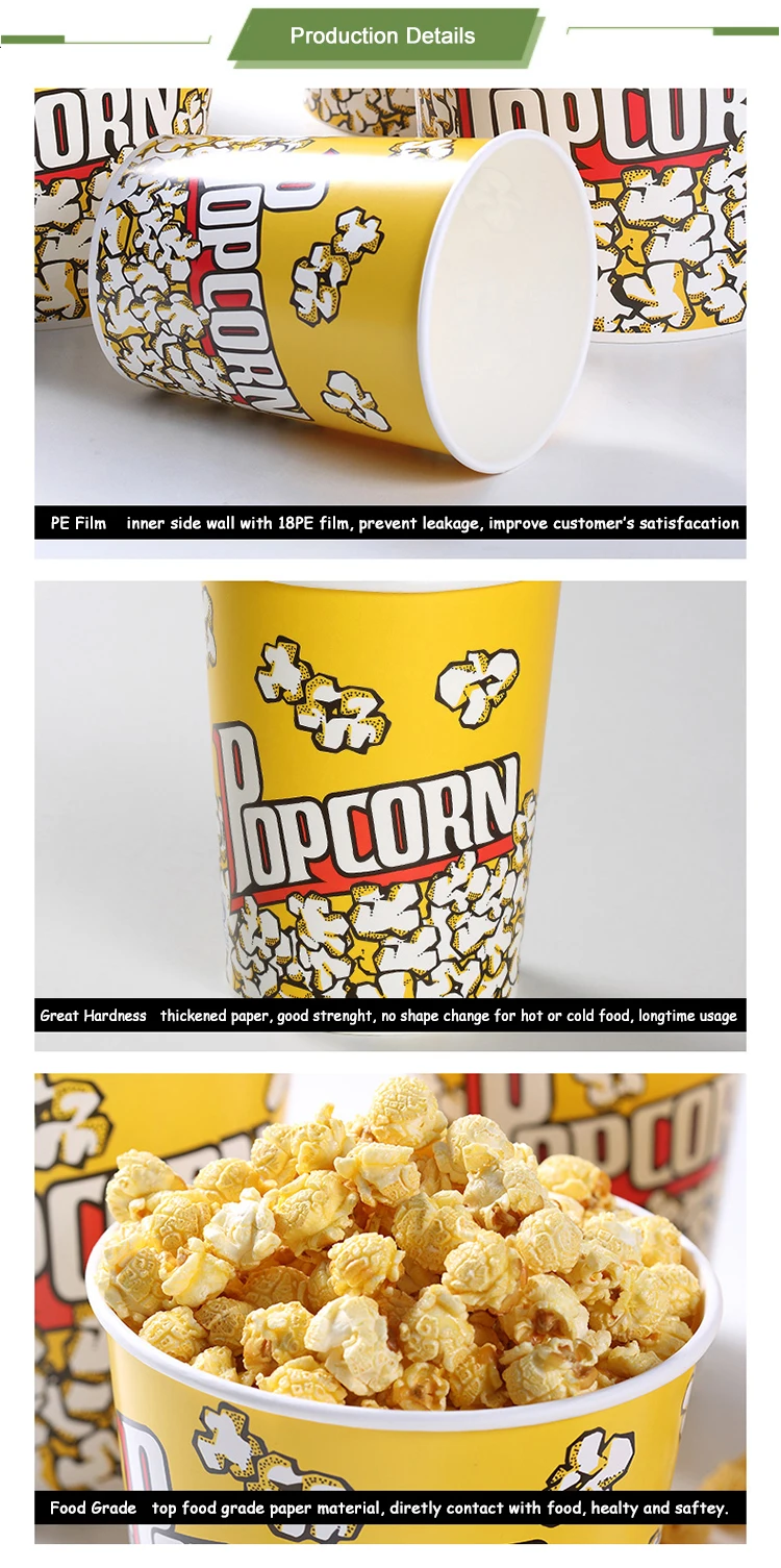 Custom Printed Eco Friendly Popcorn Packaging Cup Popcorn Box Buy
