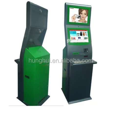 Touch Screen Prepaid Card Vending Machine / Cash Acceptor Payment Kiosk ...