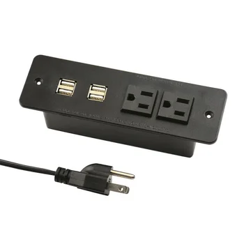 Us Panel Mounted Furniture Power Outlet With Usb Charging Ports - Buy ...