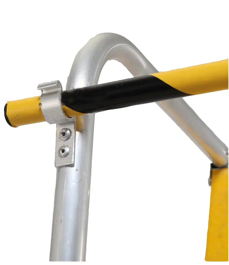 Portable Fiberglass Platform Ladder with Handrail - Mobile, Foldable ...