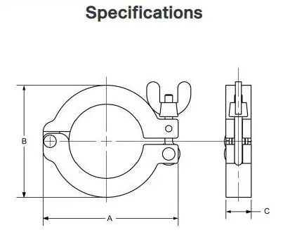 ISO-KF Vacuum Flange Wing Nut Clamps - Reliable Quick Connects
