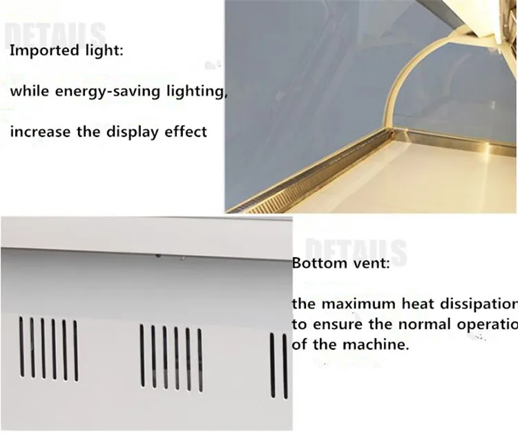 Oem Mini 110v Italian Gelato Deep Freezer Showcase,Ice Cream ...