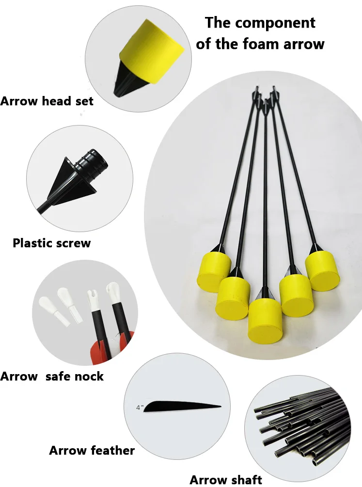 Safe Foam Tip Arrows - Durable & Waterproof Archery Arrows