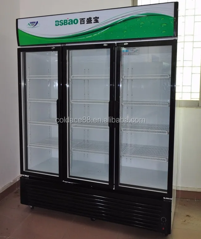 Red Bull Deluxe Two Door Commercial Cooler Fridge for Horeca Supplies