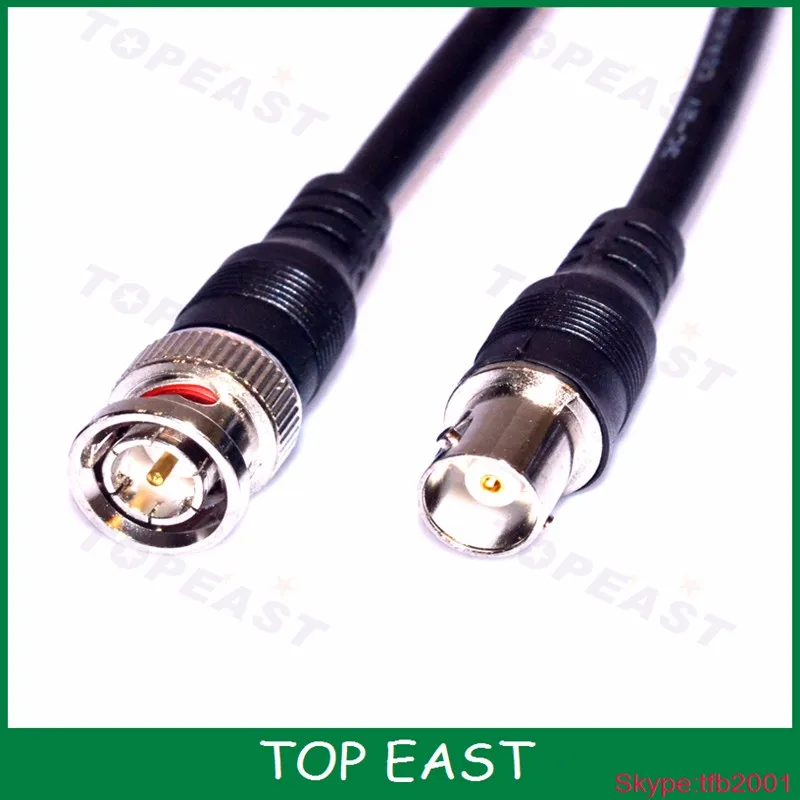 1m Surveillance Camera Video Cable Bnc Male To Female Extension Cable ...