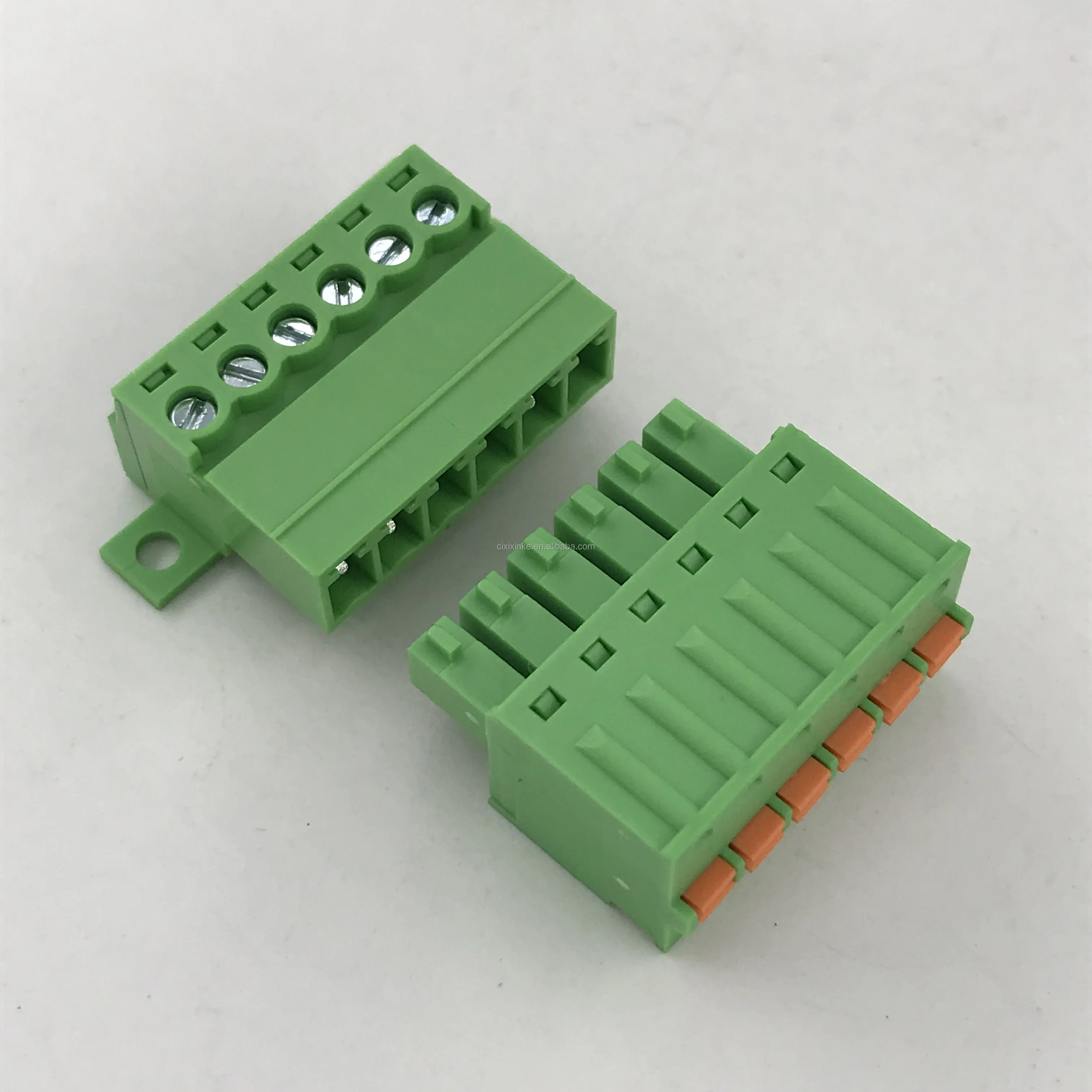 6pin 3.81mm Pitch Panel Fixed Male and Female Connector