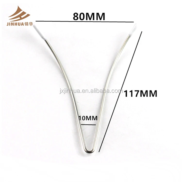 Silver Metal V Shape Bra Wire Connected Buckle For Underwear - Buy V ...