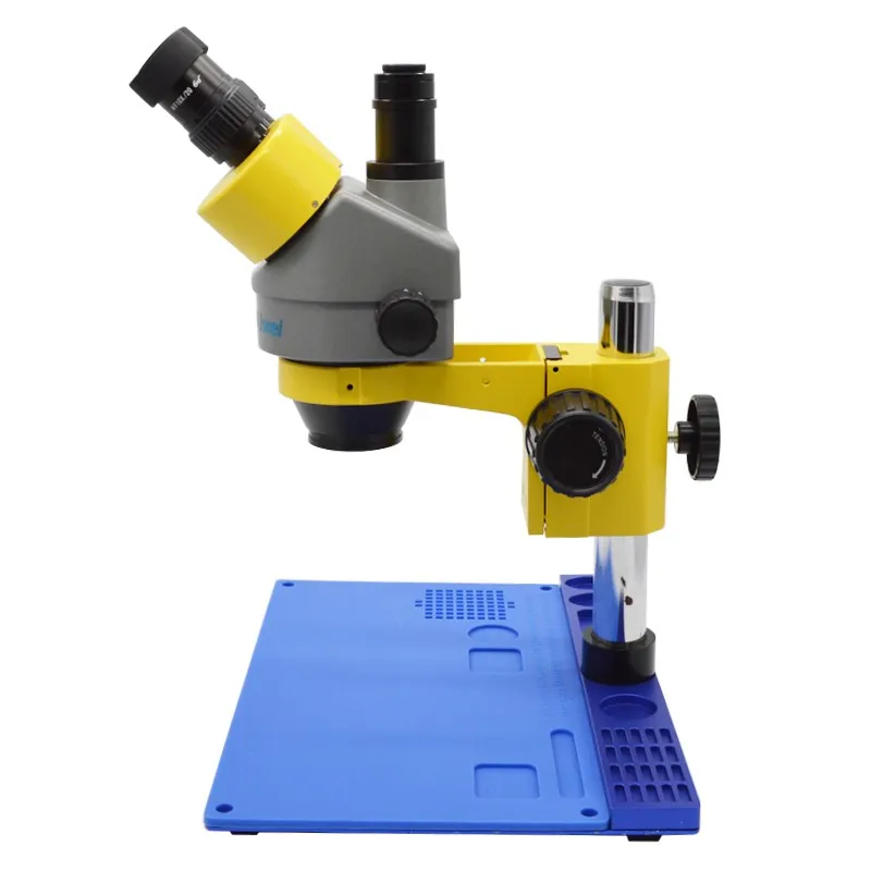 Newest 7X-45X Soldering PCB Inspection Trinocular Microscope