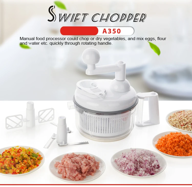 Hand Crank Swift Chopper - Efficient Manual Food Processing
