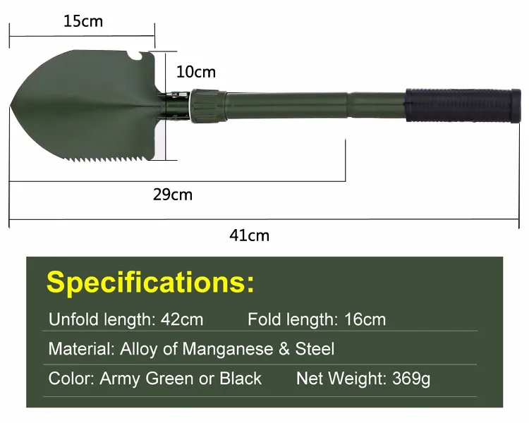 Oem Foldable Outdoor Mini Chinese Shove With Compass For Camping And ...
