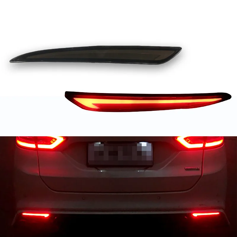 Fluid Style Led Bumper Reflector Tail Lights For 2013-up Ford Fusion ...