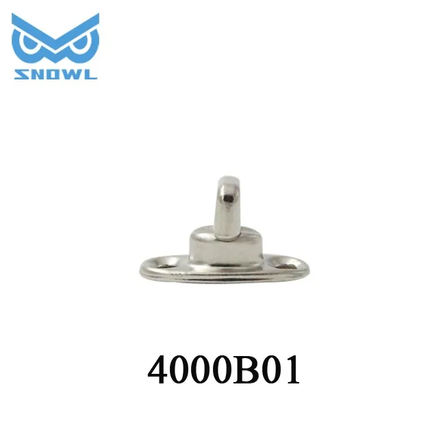 Snowl Turn Button Fasteners - Durable Brass Nickel-Plated Snaps for Boats