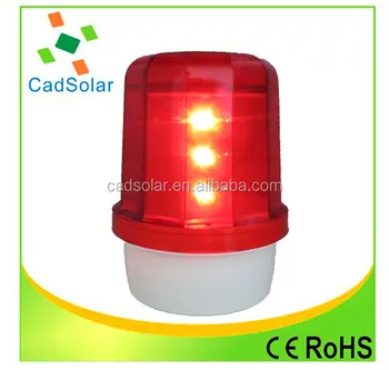 Rotating Red Indicator Light Solar Signal Tower Warning Lamp - Buy ...