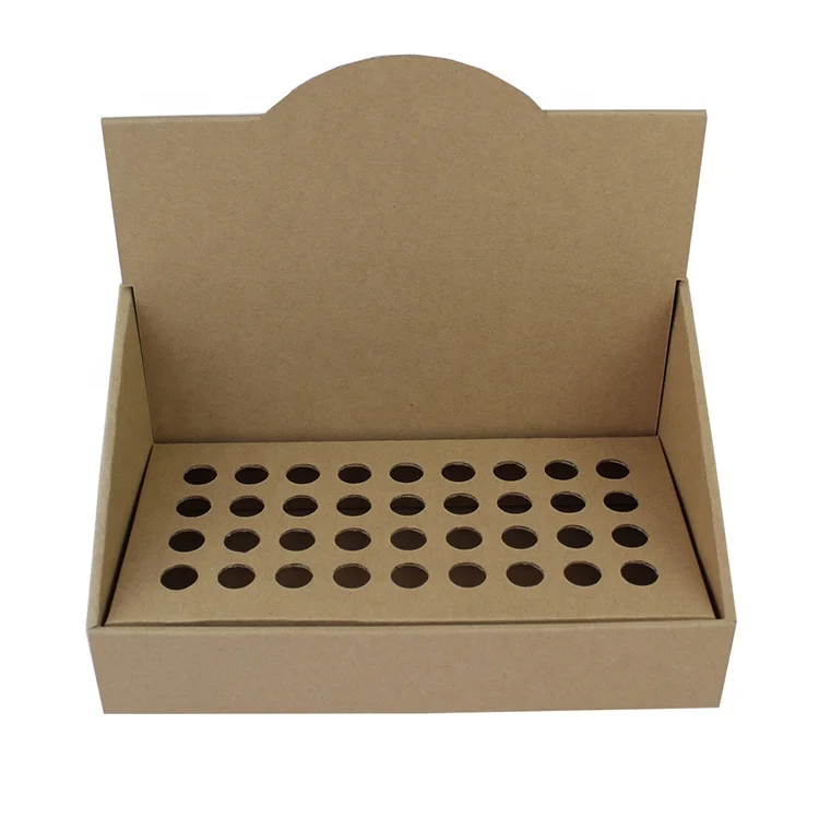 Custom Paper Cardboard Perfume Sample And Essential Oils Display Boxes ...