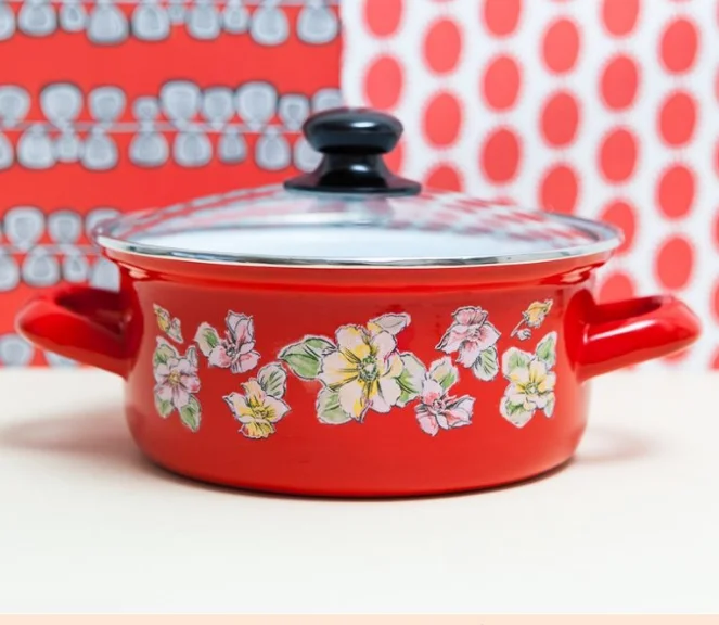 6pcs Porcelain Enamel Casserole With Bakelite Handle - Buy 6pcs ...
