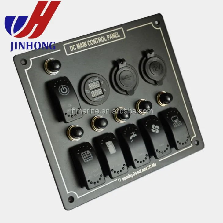 12v Dc Marine Boat Custom Rocker Switch Panel Waterproof With Circuit ...