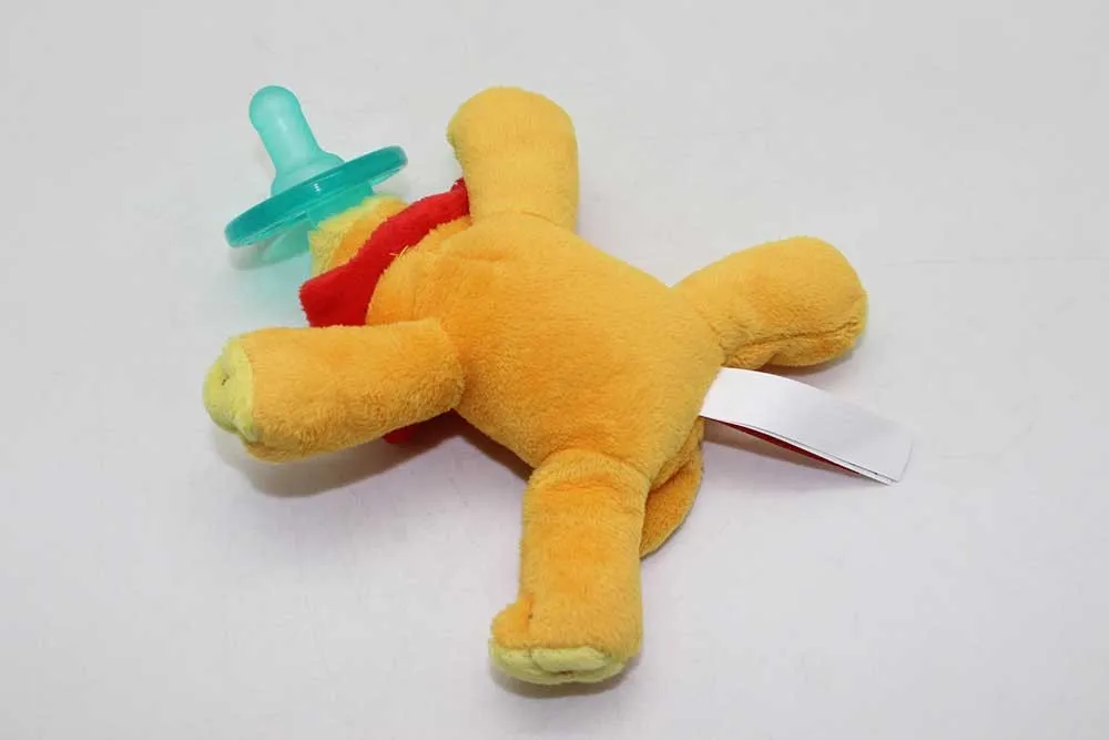 Plush Puppy Dog Infant Pacifier Baby Calm Down Toy with Detachable ...
