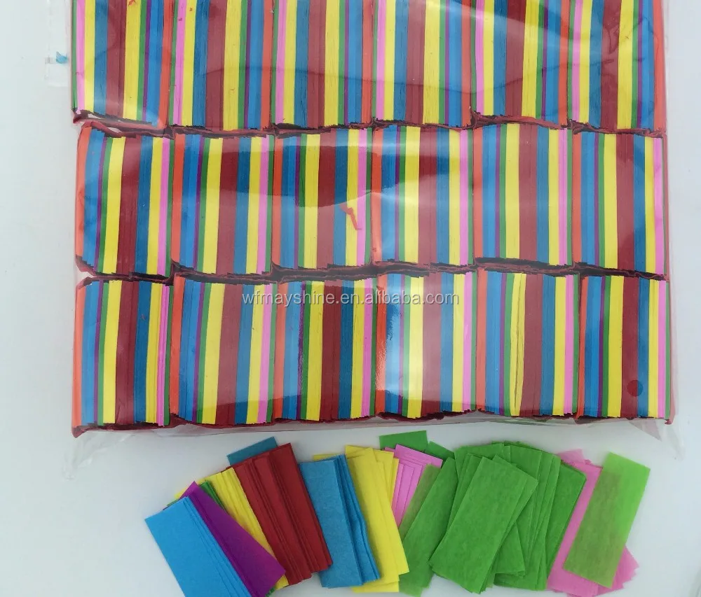 Rectangle 2*5cm Tissue Paper Confetti Party Confetti - Buy Confetti ...