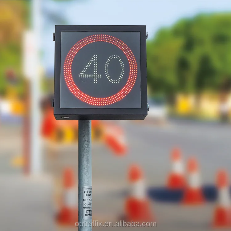 Compulsory Maximum Speed Limit Sign Digital Led Radar Driver Feedback ...