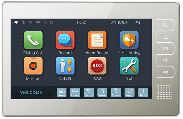 2019 Gvs Ip Tcp Video Intercom System Doorbell Touch Screen Indoor Monitor 4.3 Inch White Black ...