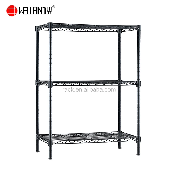 Three Layers Simplify Type Metal Sundry Wire Net Rack With Powder ...