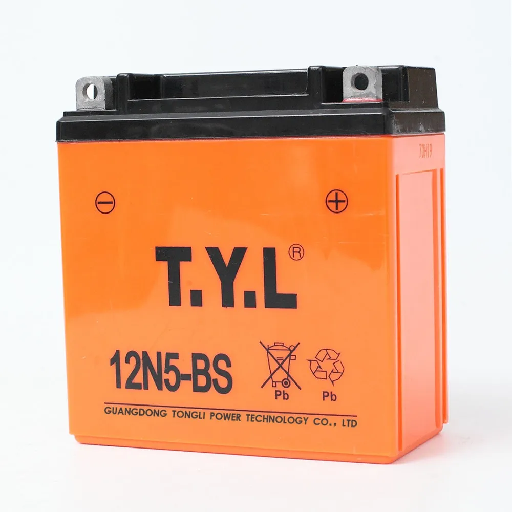 Good Quality Tyl Brand 12n6.5-bs 12v6.5ah Leadacid Wet Charged Mf ...