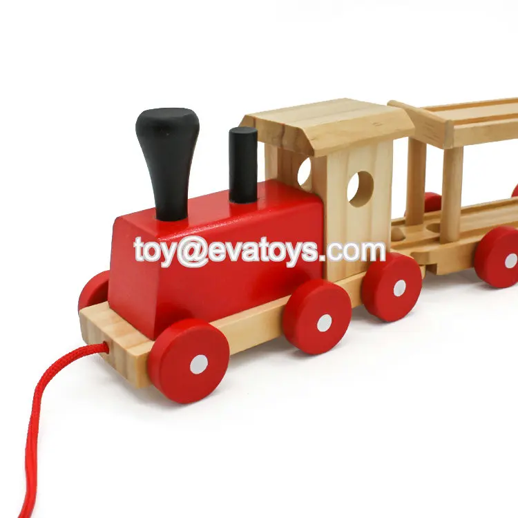 New Hottest Educational Wooden Pull Along Train Toy For Baby W05c094 ...