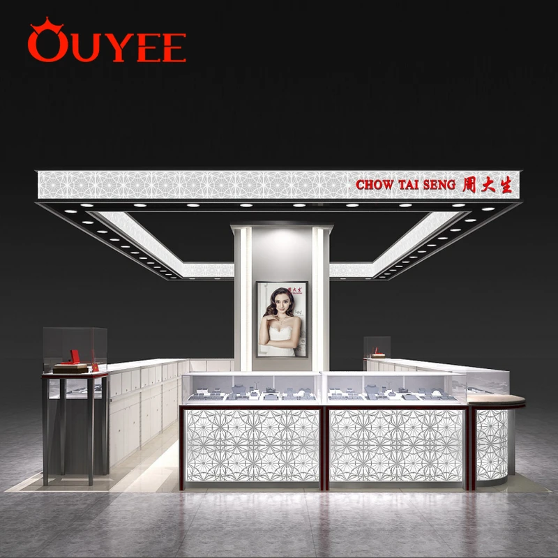 3D Rendering Jewelry Shop Design - Ouyee Brand Experience