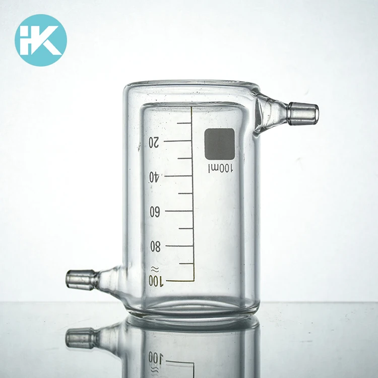 200ml Lab Glassware - Double-Layer Jacketed Beaker