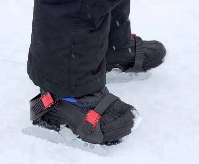 Adjustable Double Runner Ice Skate Shoe - Buy Ice Double Runner Skate ...