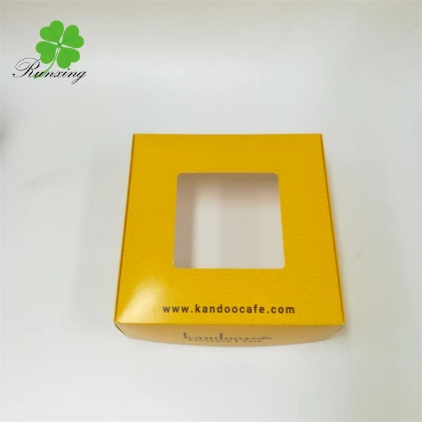 Take Away Foldable Pastry Box With Pvc Window - Buy Pastry Box,Pastry ...