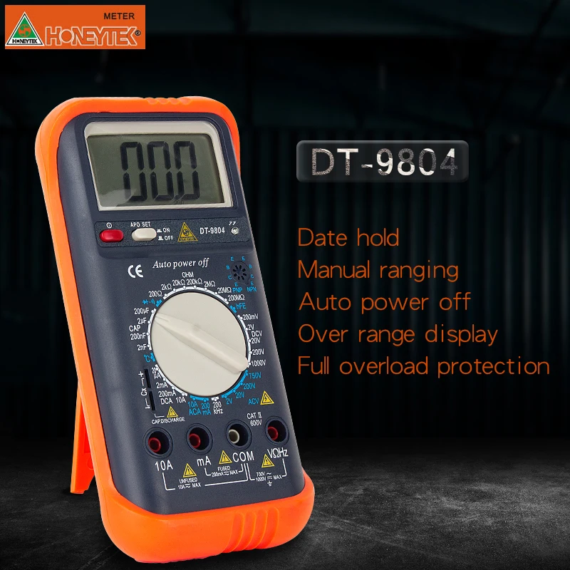 DT9804 Precision Portable Digital Multimeter - Multiemter Digital