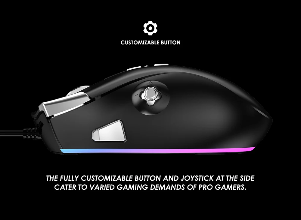 Gamesir X1 Gaming Mouse - Adjustable DPI & RGB Backlight