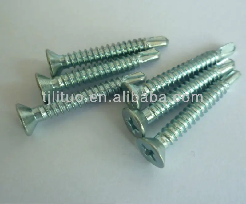 Din7982 Phillips Verzonken Platte Kop Verzinkt M4 Zelf Boren/tappen ...