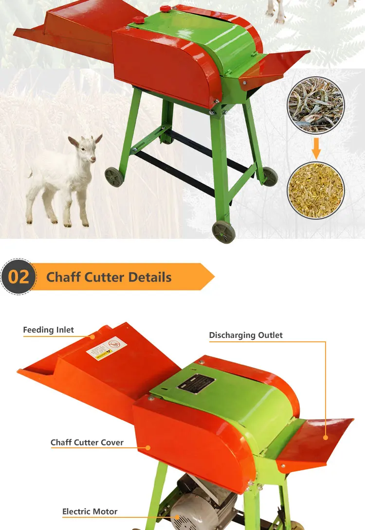 Hand Push Electric Motor 70kg Chaff Cutter For Sale - Buy Chaff Cutter ...