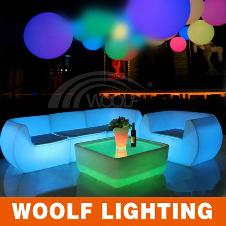 Modern Design Lighted Up Led Plastic Sofa Set Indoor - Buy Led Plastic ...